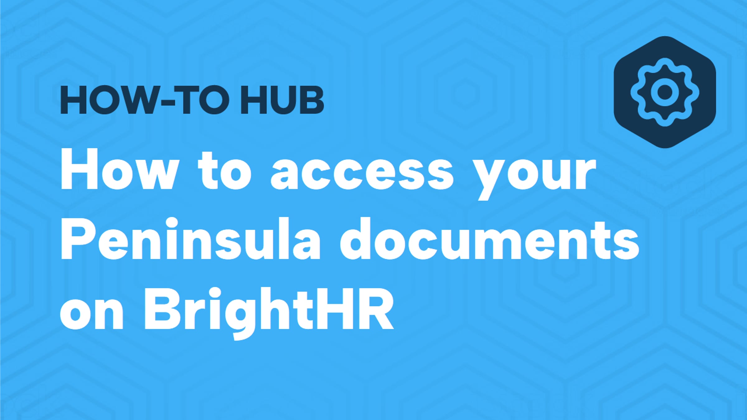 How to access Peninsula documentation on BrightHR | Videos & Movies on ...