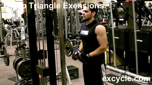 Tricep Triangle Extension on Vimeo
