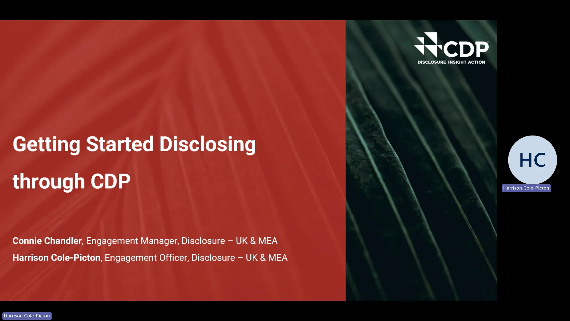 2024 UK Workshop: Getting Started Disclosing through CDP on Vimeo