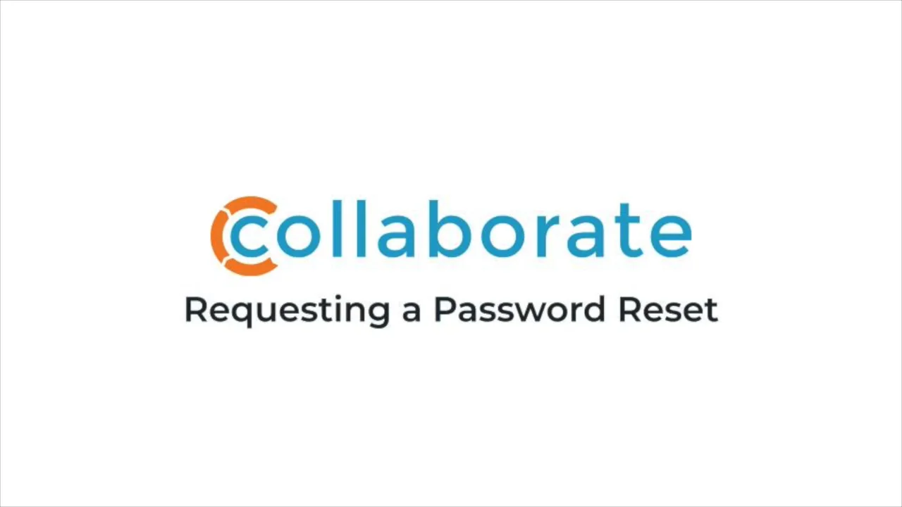 Requesting a Password Reset