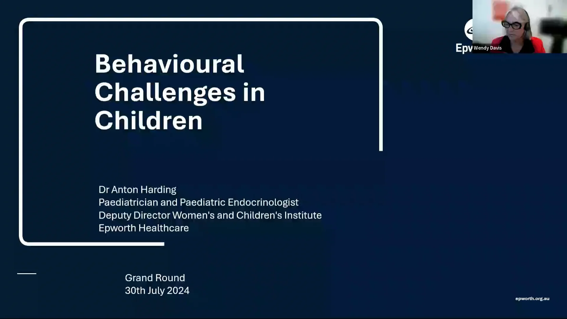 Epworth Grand Rounds Videos - Epworth Grand Rounds 30/07/2024 ...