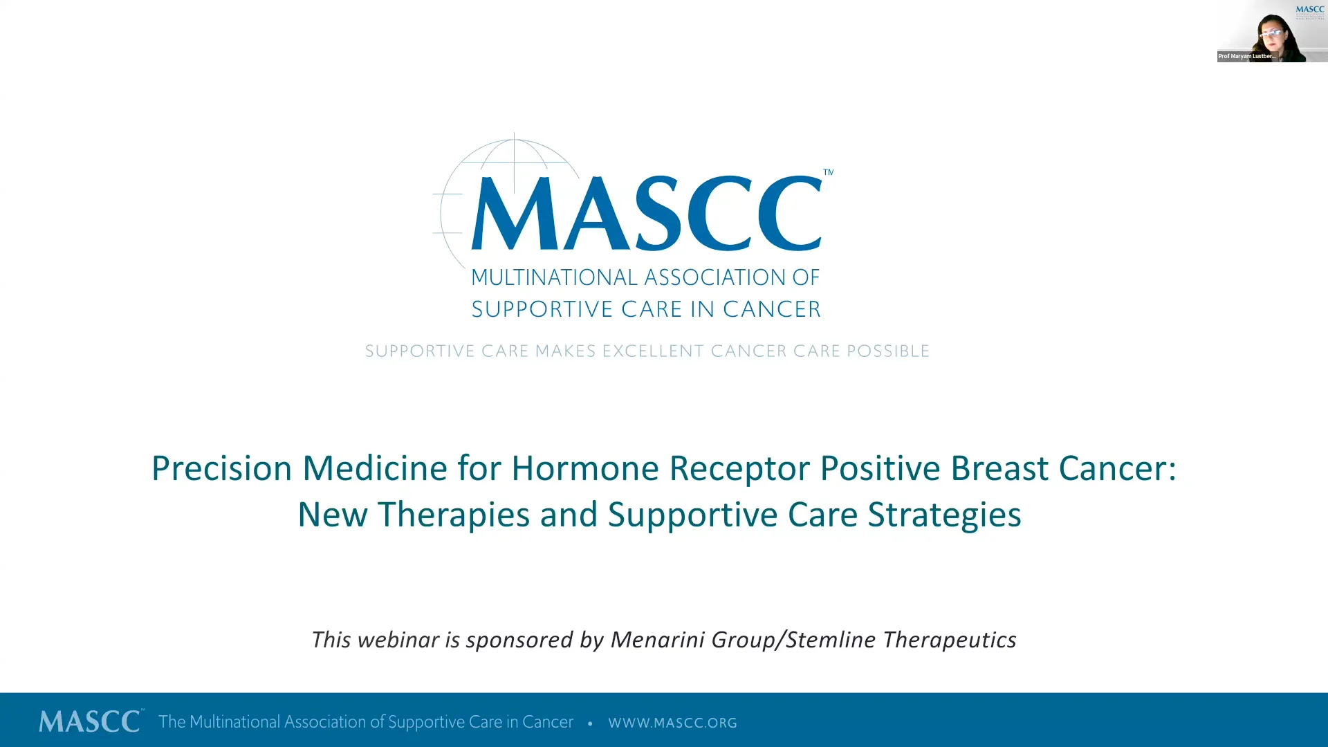 MASCC Webinar: Precision Medicine for Hormone Receptor Positive Breast ...