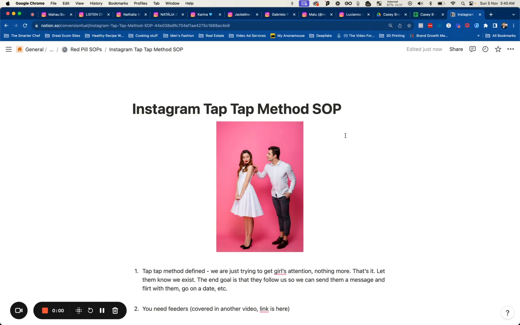 Instagram Tap Tap Method SOP on Vimeo