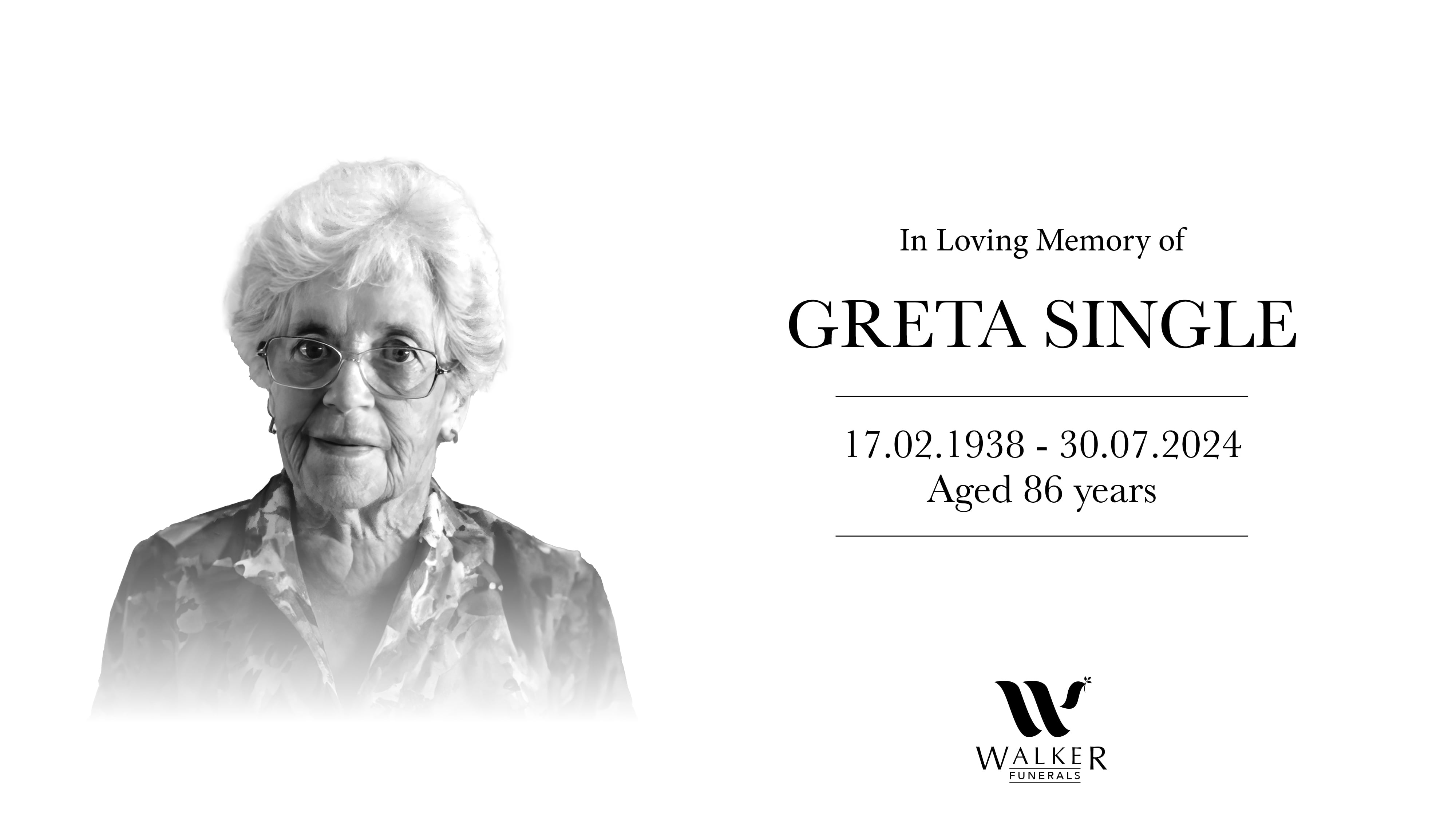 Robert B Walker Funerals - Greta Single on Vimeo