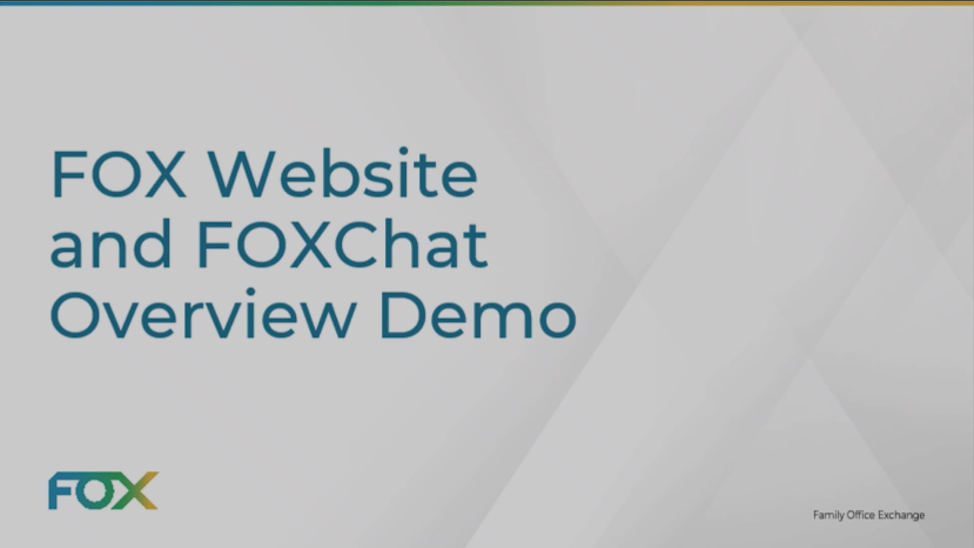 FOX - FOX Website FOXChat Demo_Final V1 on Vimeo