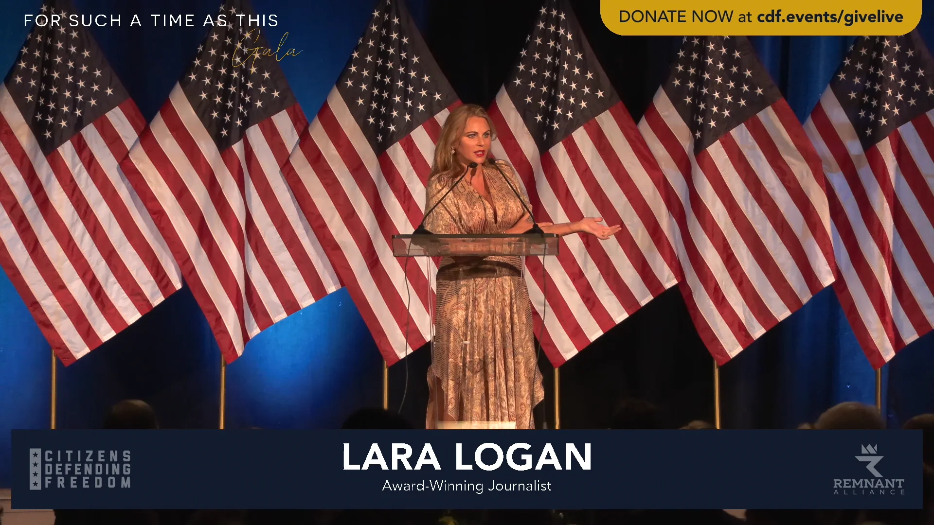 Lara Logan Speaks at Faith and Freedom Gala