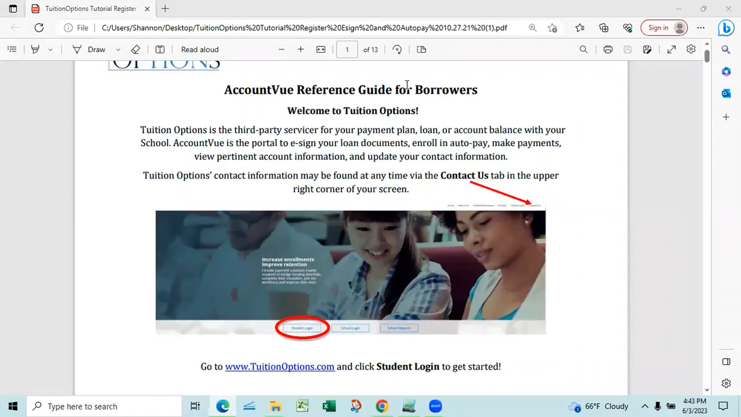 Tuition Options Esign and Auto Pay Set up Process