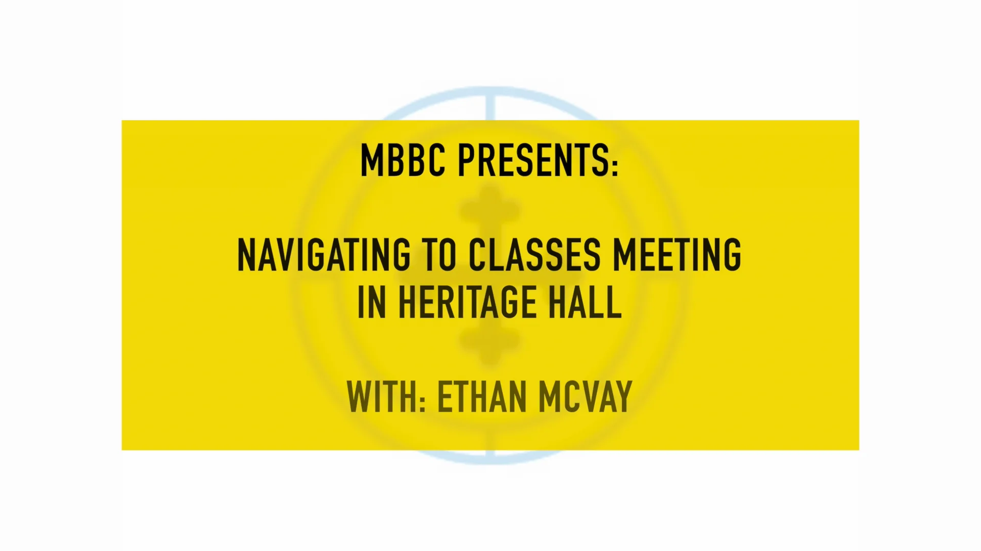 Navigating to SMBS class in Heritage Hall from Worship - MBBC on Vimeo