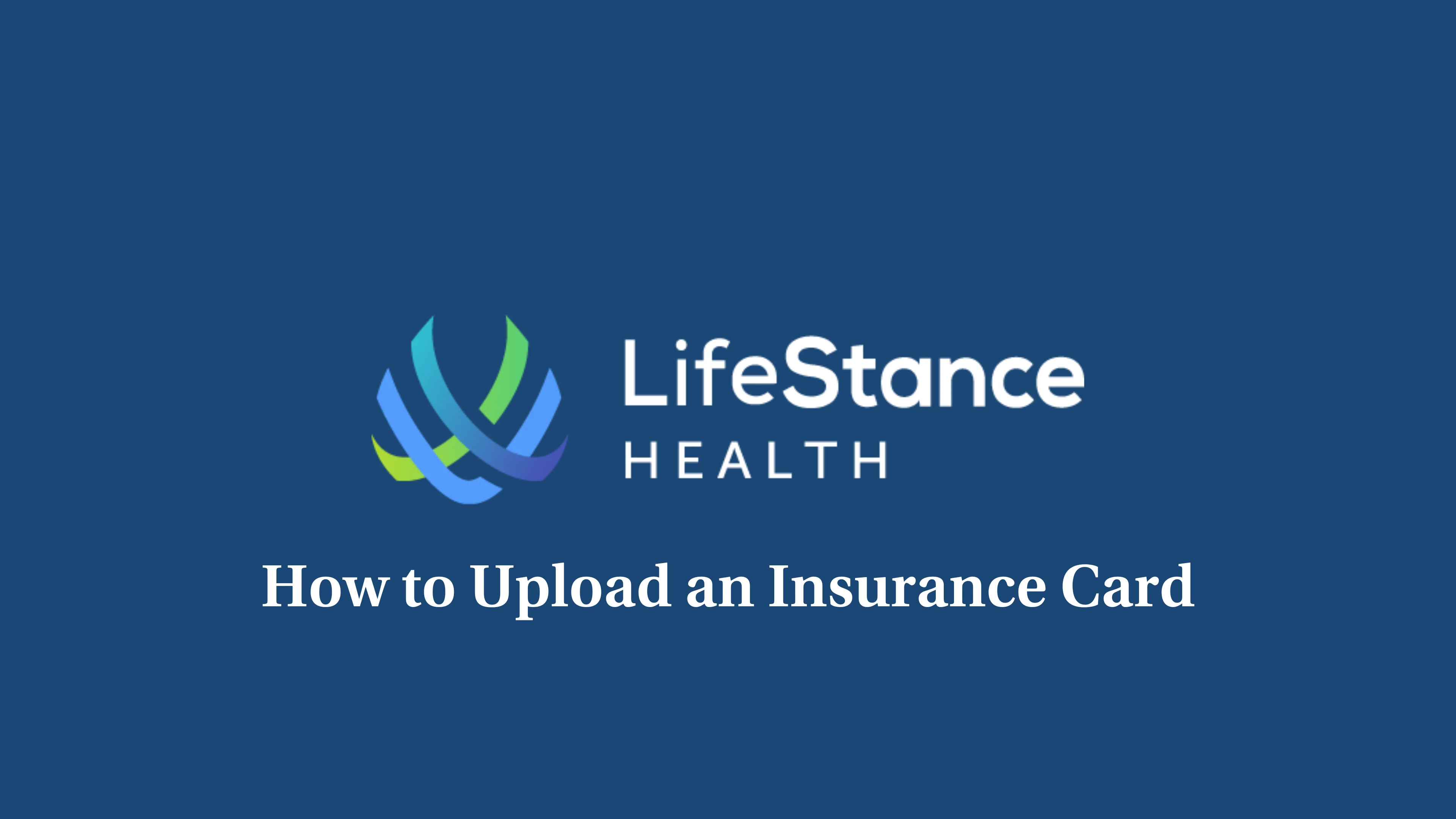 How to Upload an Insurance Card