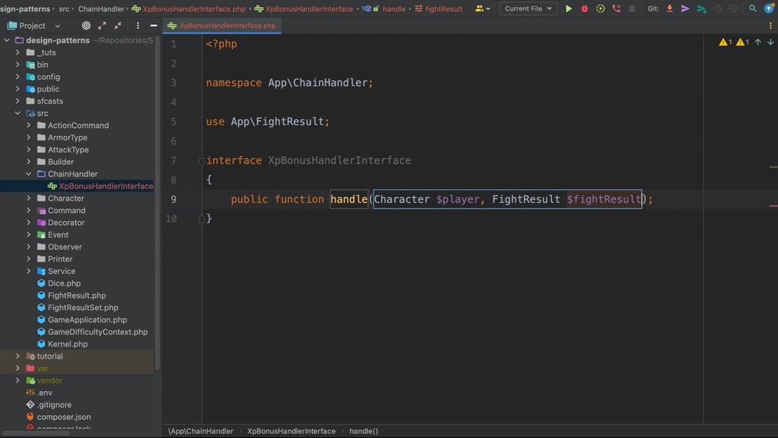 Chain of Responsibility > Design Patterns Episode 2 | SymfonyCasts