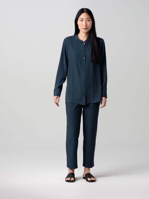 Washable Stretch Crepe Straight Pant | EILEEN FISHER Washable Stretch Crepe Straight Pant | EILEEN FISHER