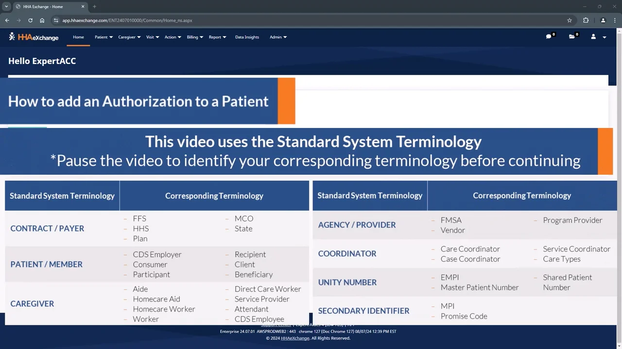 How to add an Authorization to a Patient on Vimeo