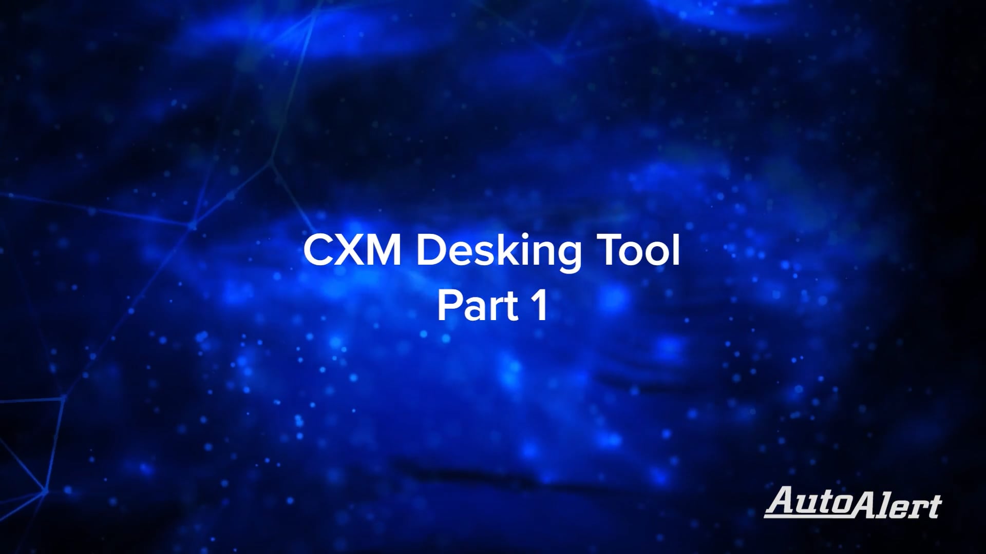 CXM Platform - CXM Desking Tool: Part 1 on Vimeo
