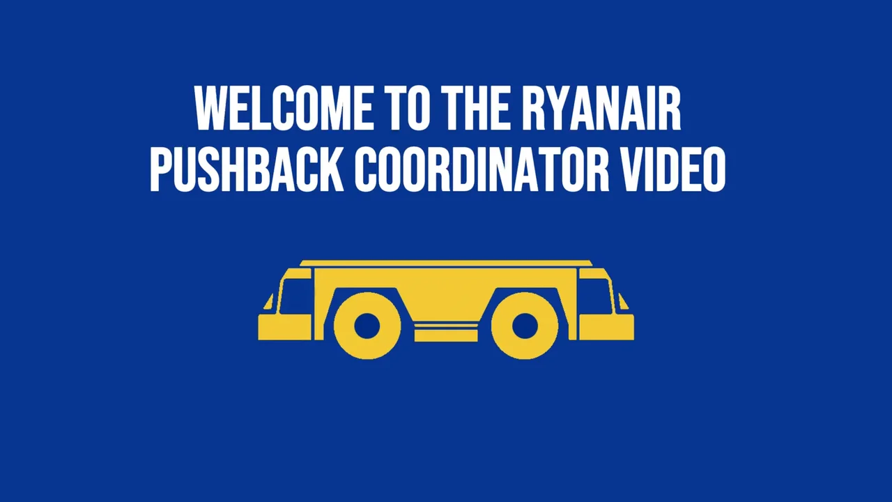 RYANAIR | Ground Operations Pushback Coordinator Video on Vimeo