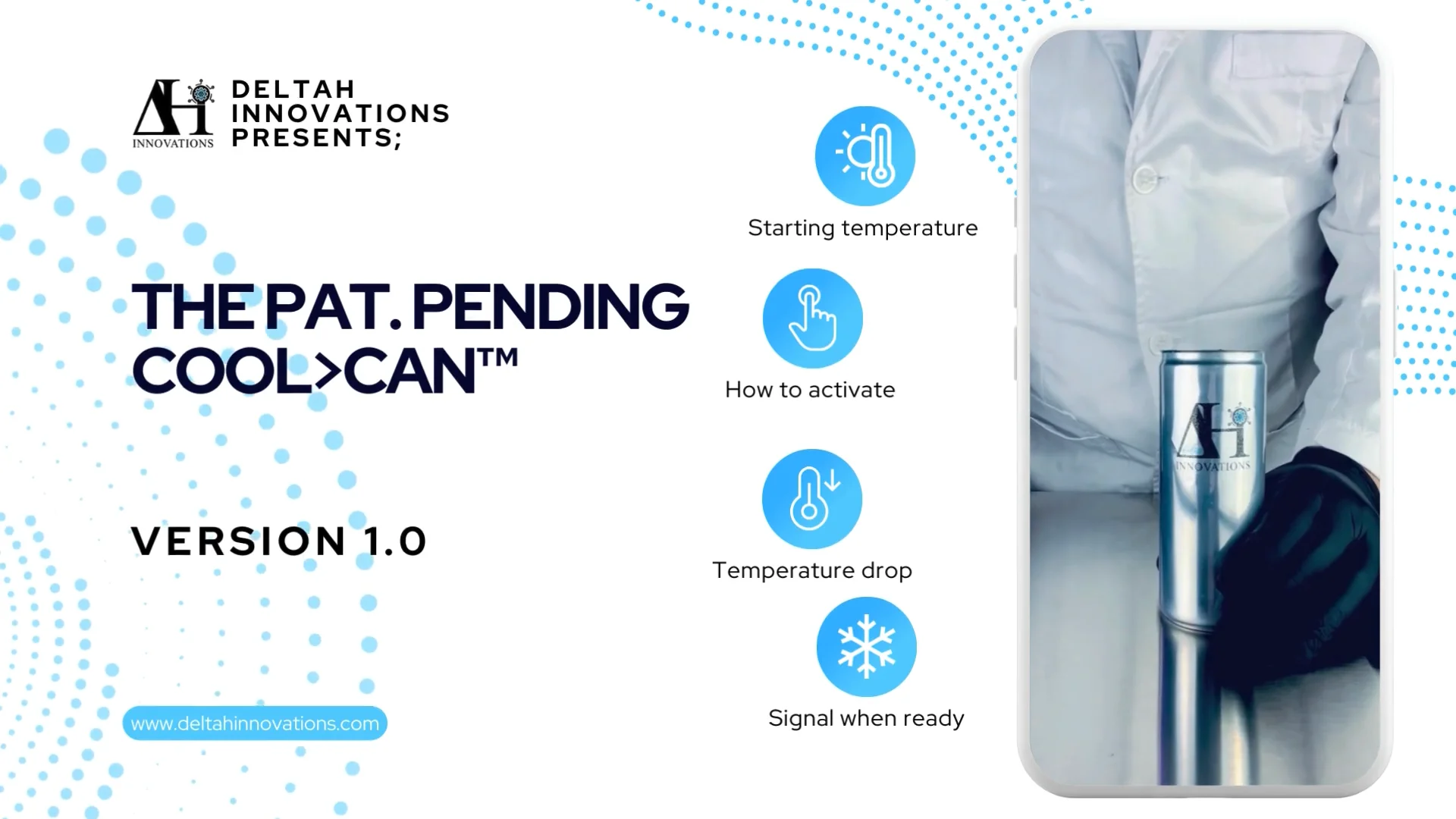 deltaH Innovations - Self-Cooling Can