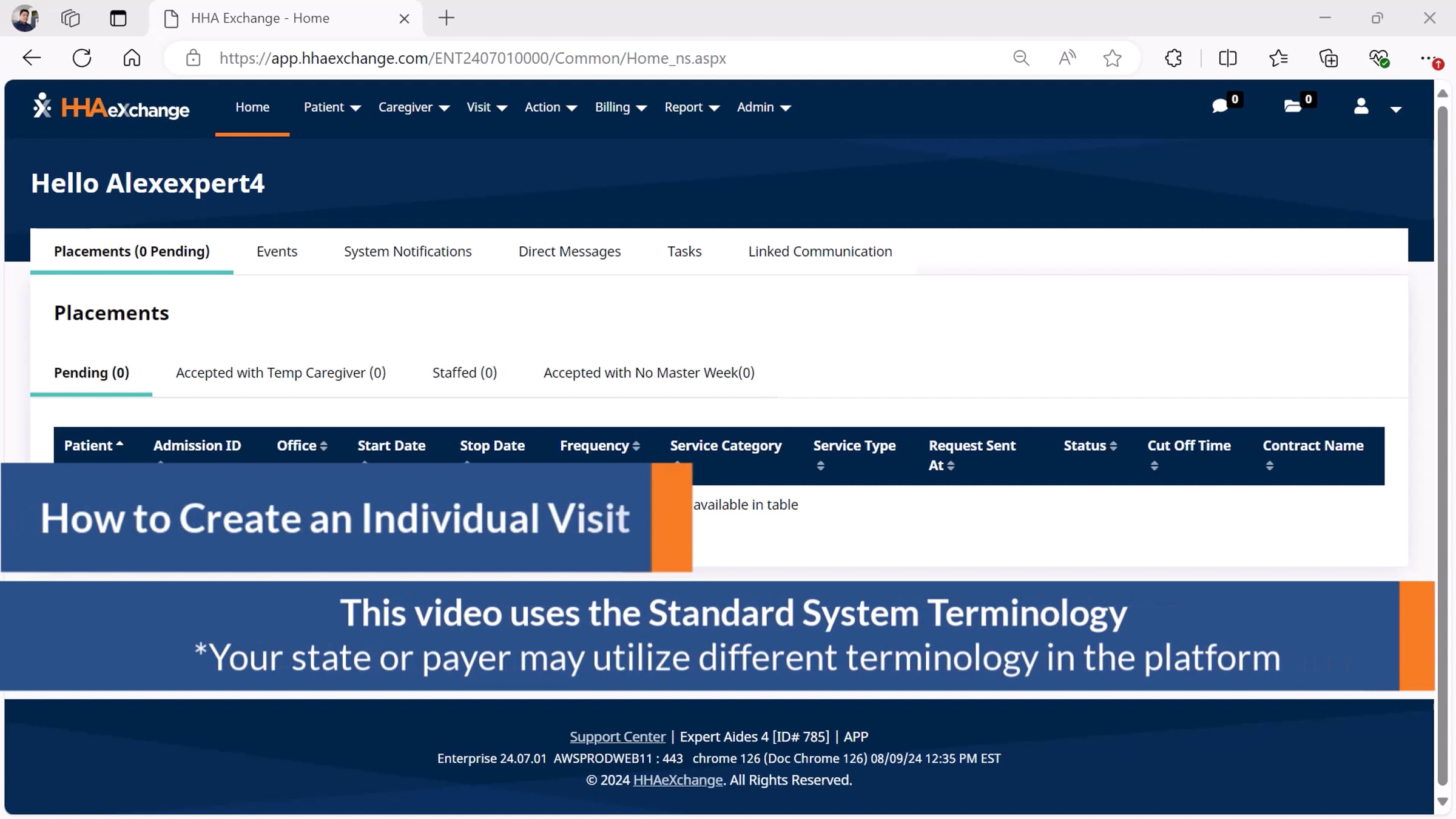 How to Create an Individual Visit