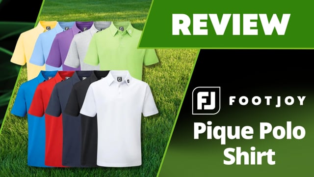 FootJoy Stretch Pique Solid Colour Athletic Fit Golf Shirt