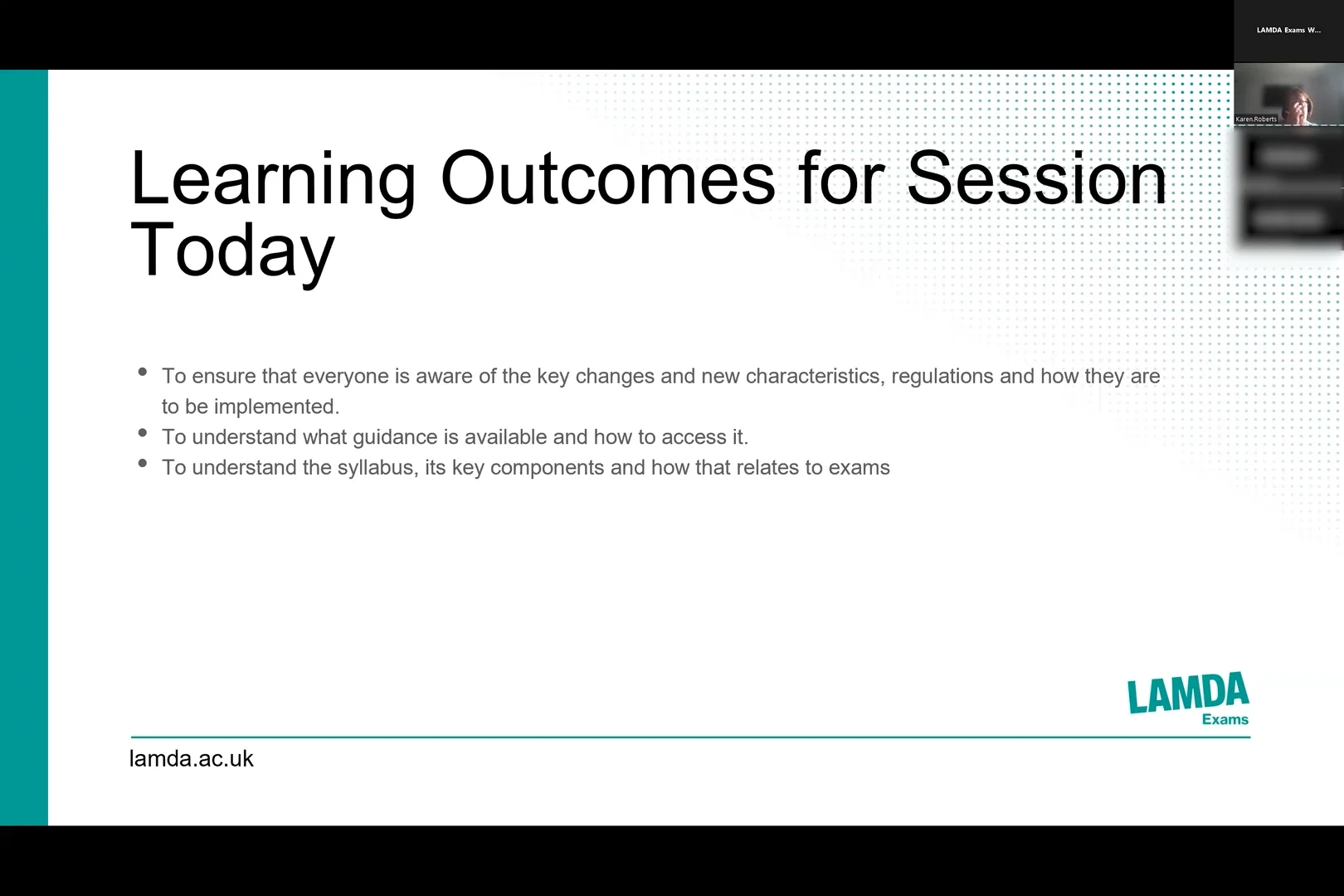 Communication - LAMDA Syllabus Webinar (June 2024)