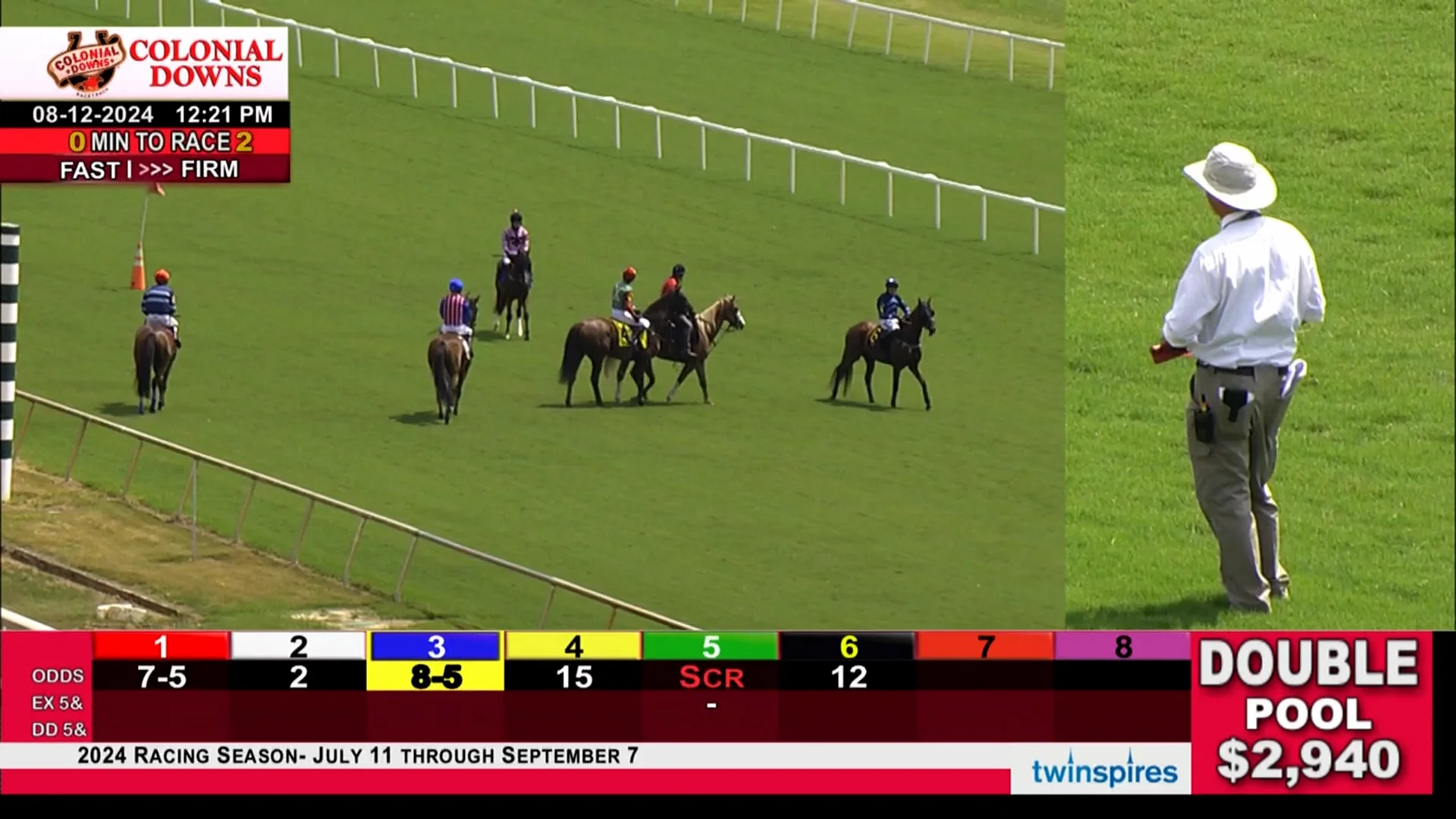 Colonial August 12. 2024 - Colonial Downs - Race 2 - August 12, 2024 on ...