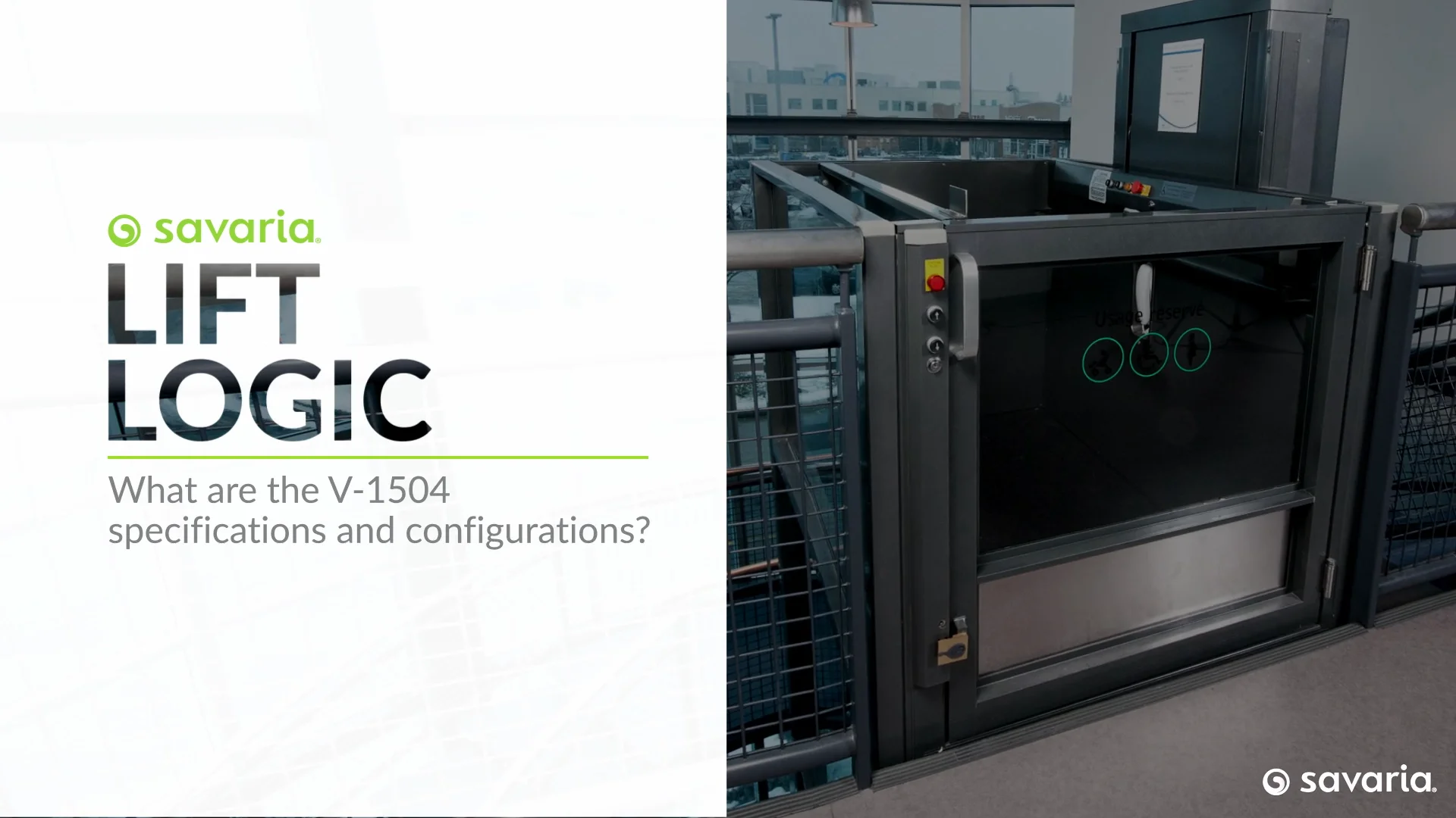 Lift Logic - V1504 Specifications and configurations with Alex Bourassa