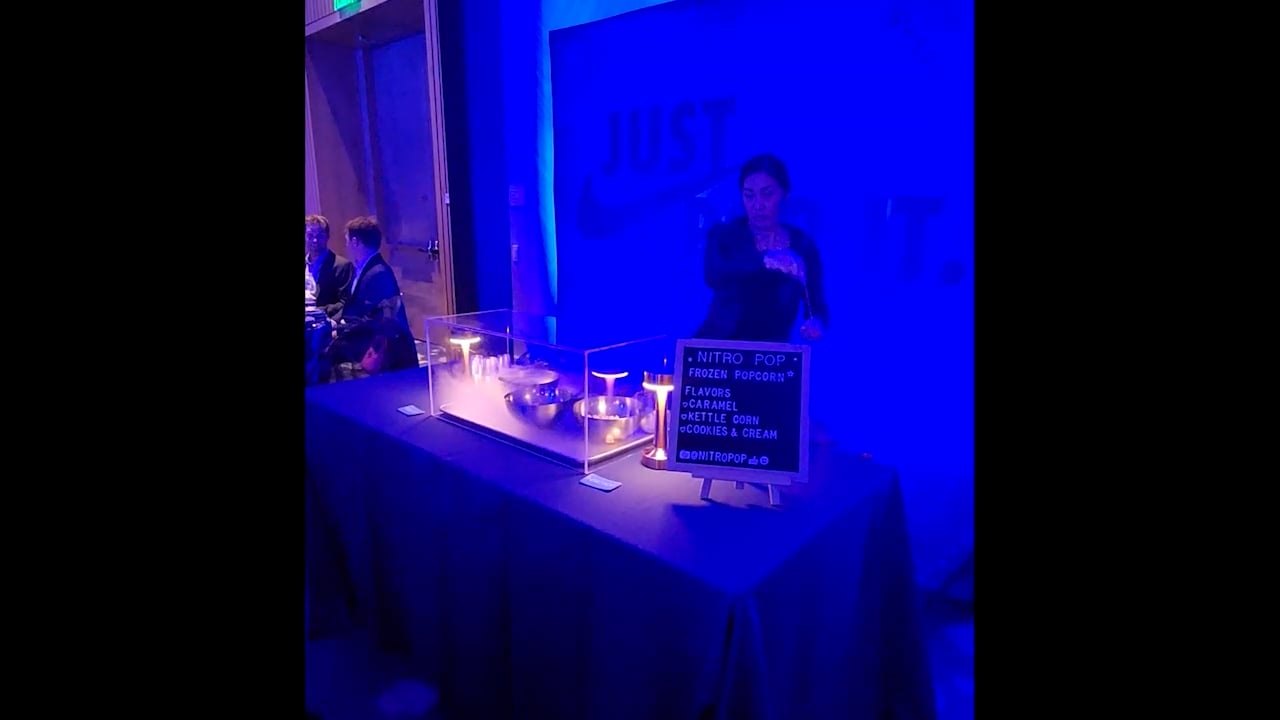 Delicious Nitrogen Ice Cream / Popcorn Catering Services
