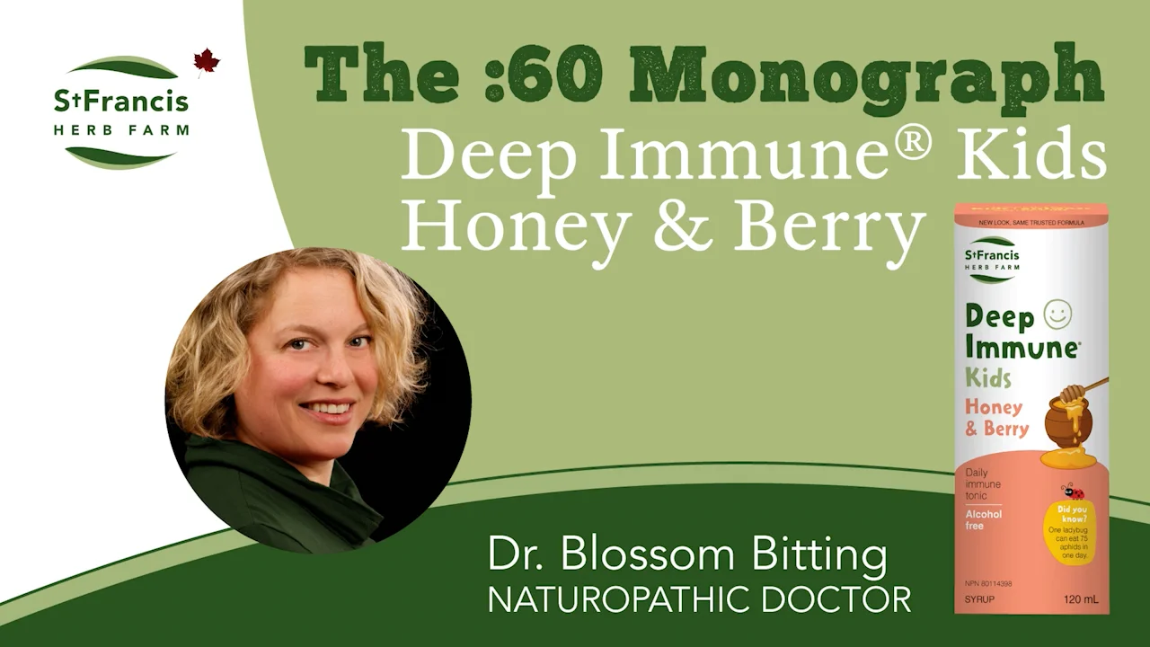 :60 Monograph - Deep Immune Kids Honey & Berry on Vimeo