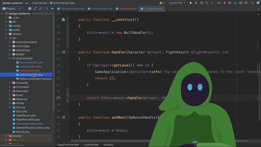 Configuring CoR with Symfony > Design Patterns Episode 2 | SymfonyCasts