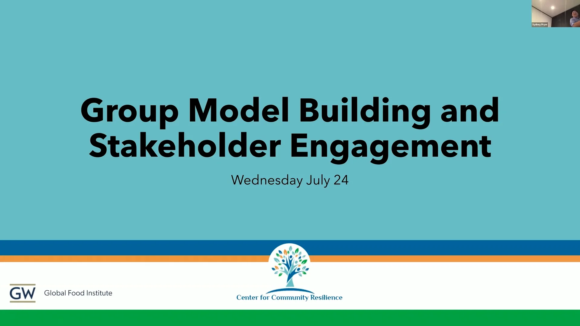 Building System Dynamics Connections Seminar 2: Group Model Building ...