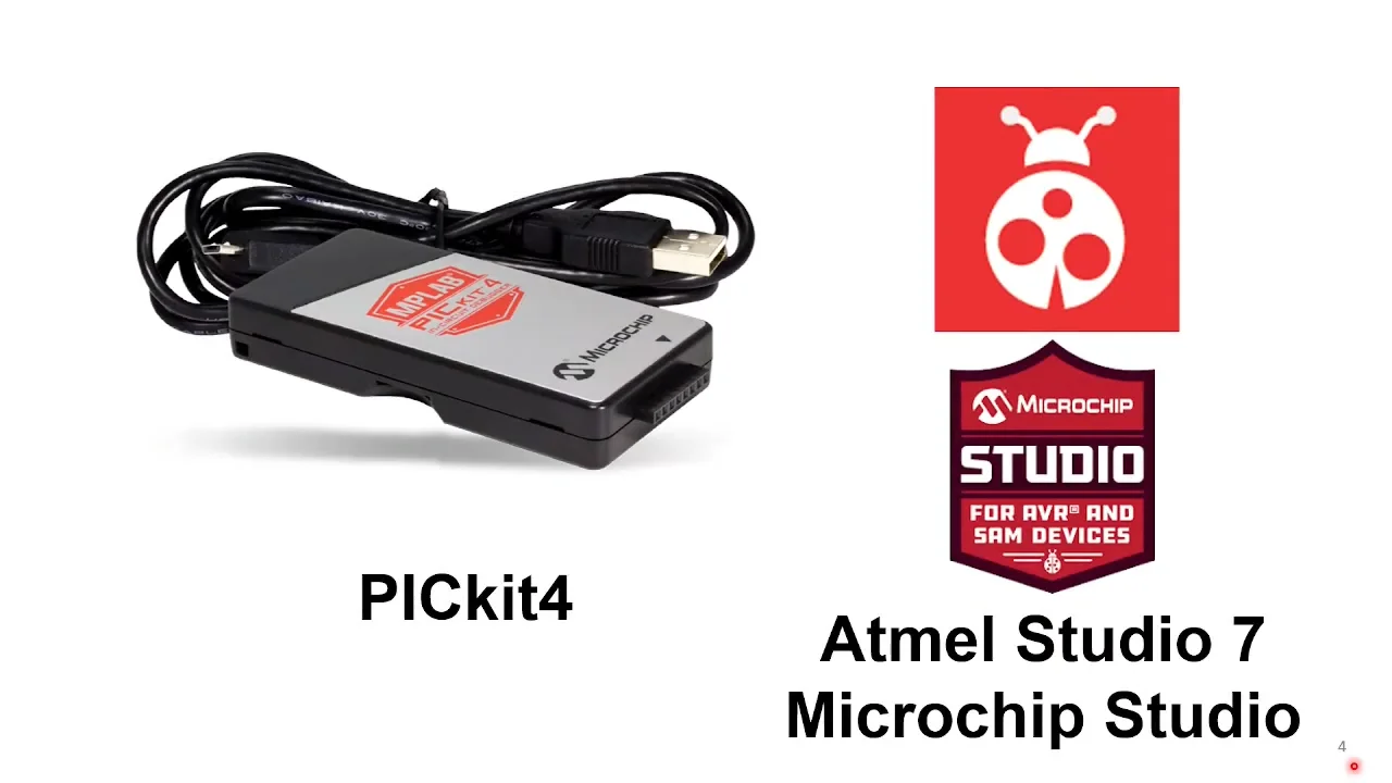 Pickit4 dans Atmel Studio ou Microchip Studio