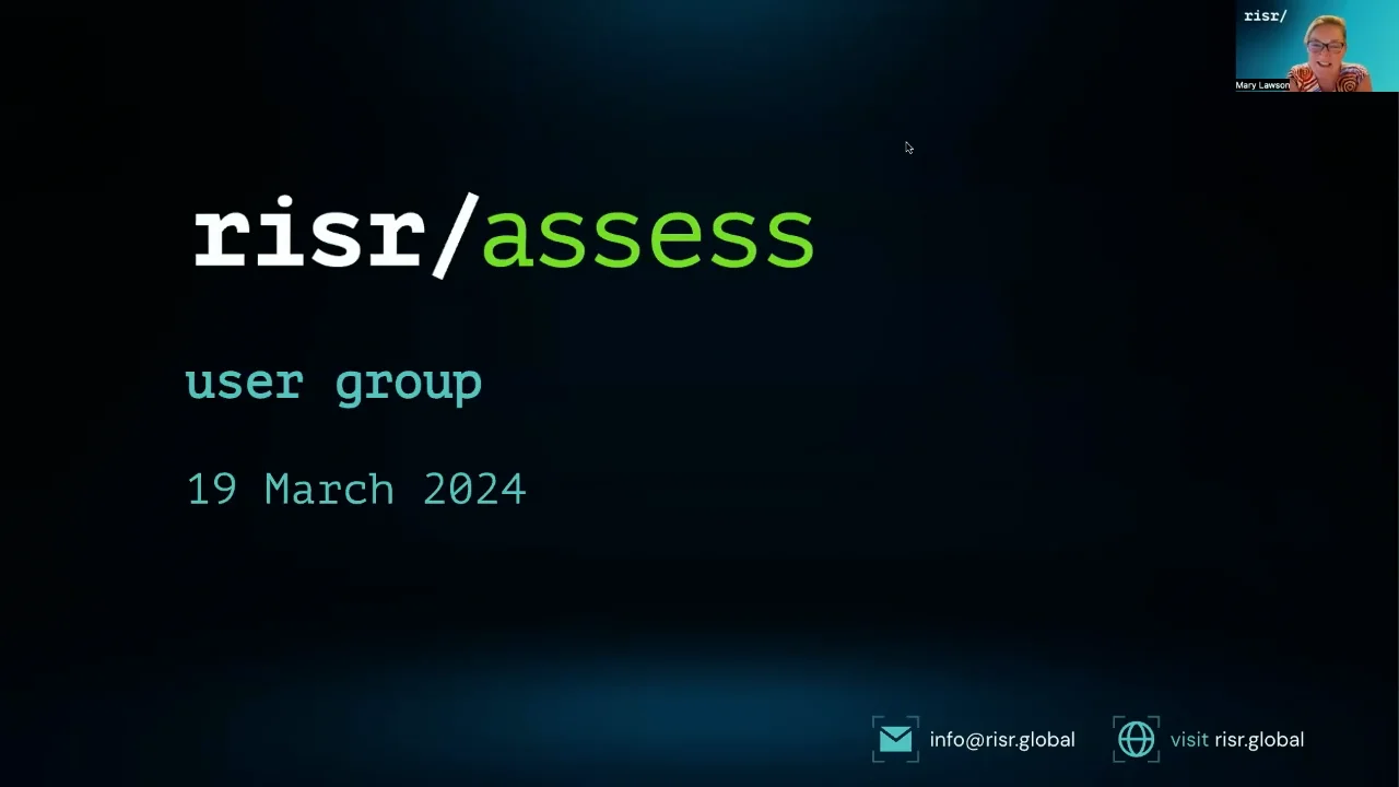 risr_assess APAC user group March 24