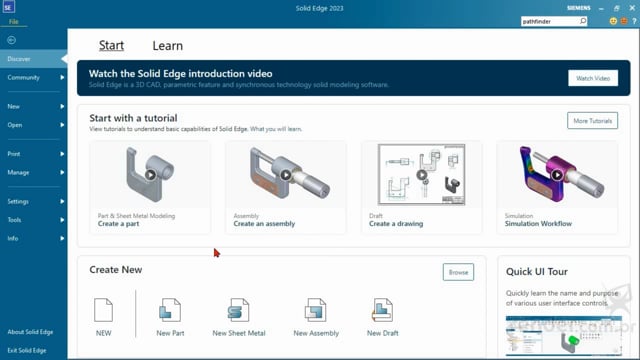 Curso Solid Edge 2023 Fundamentos | Render Cursos Online