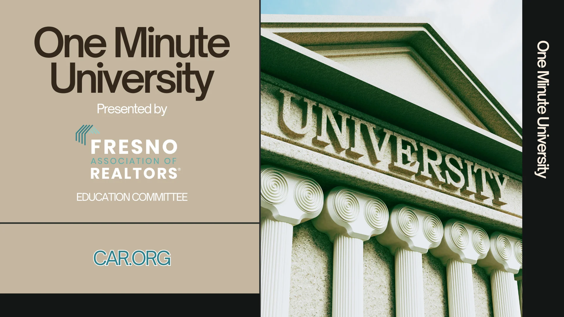 One Minute University - CAR.ORG