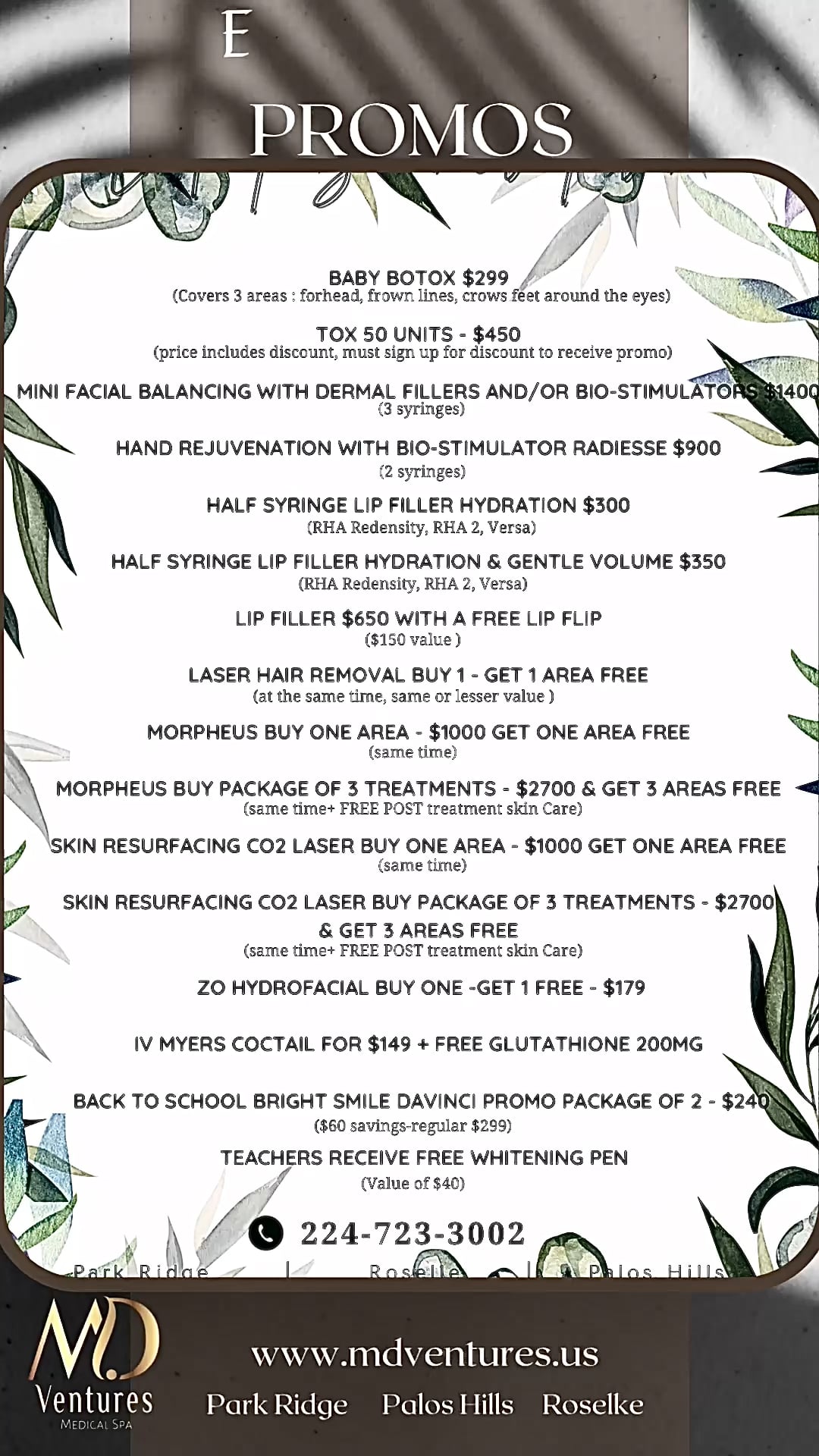 MD VENTURES Med Spa - Nr 1 Provider in Botox, Full Facial Balancing ...