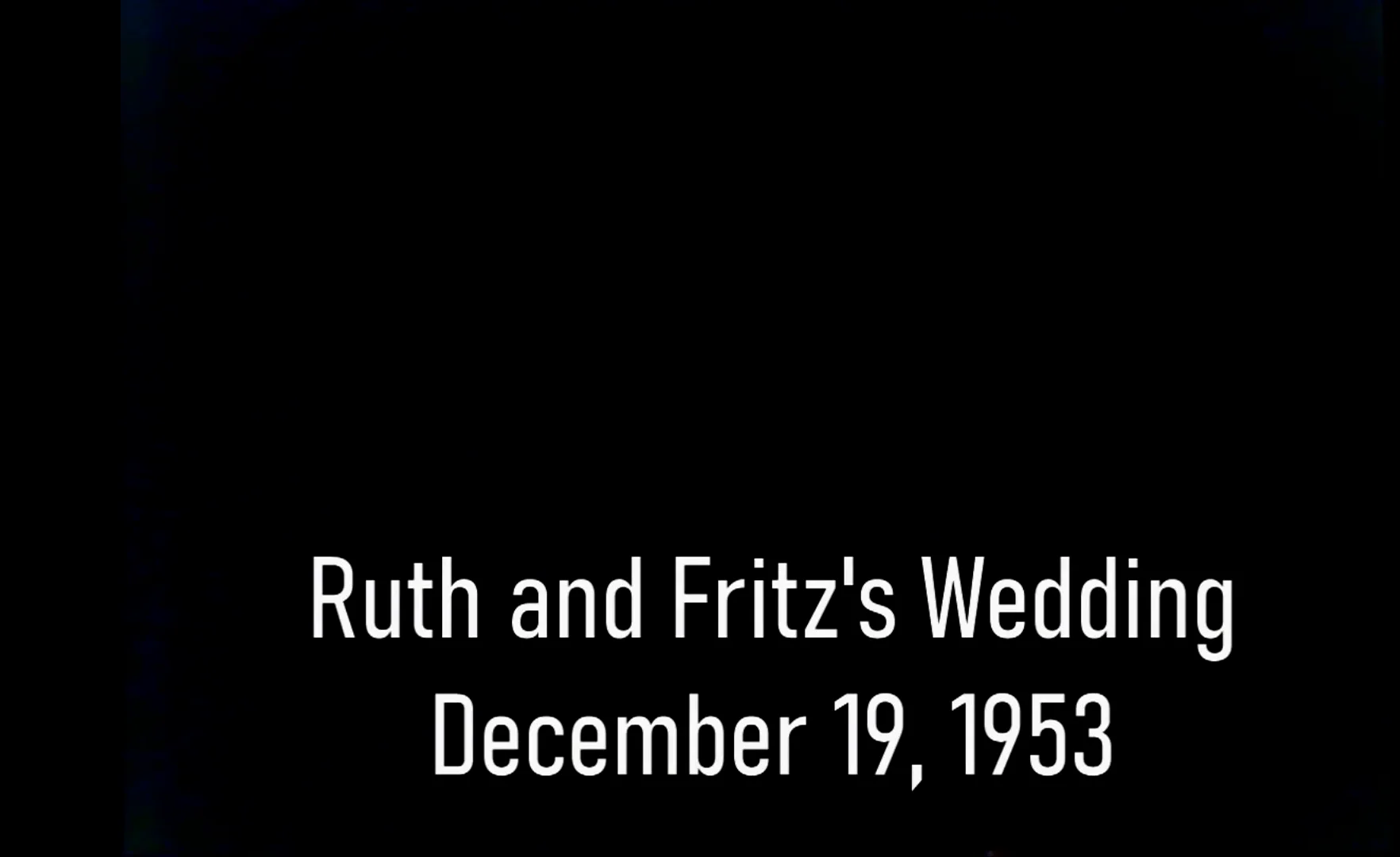 Ruth and Fritz's Wedding on Vimeo