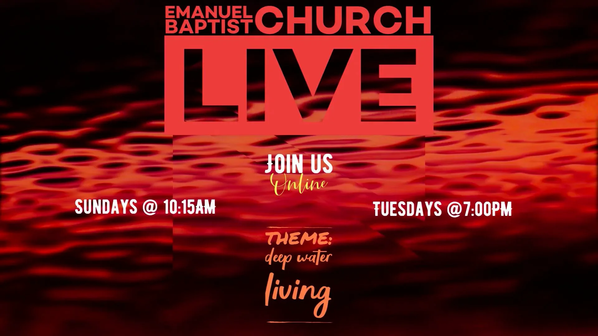 Sunday Morning Worship - EBC LIVE OLDcopycopy