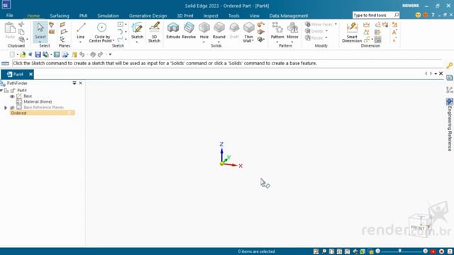 Curso Solid Edge 2023 Fundamentos | Render Cursos Online