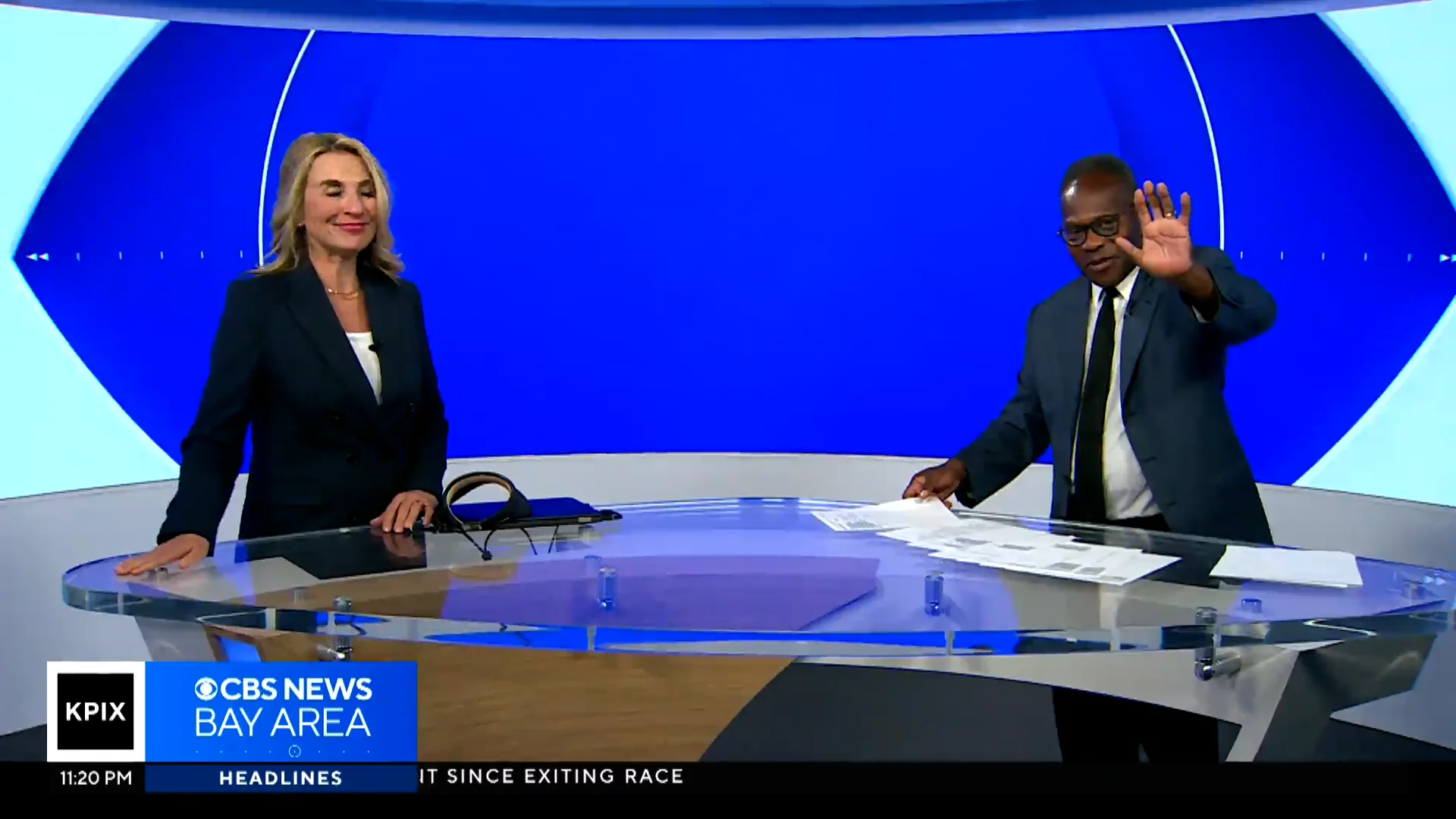 Vern Glenn and Juliette Goodrich Aug 16 11PM KPIX Newscast