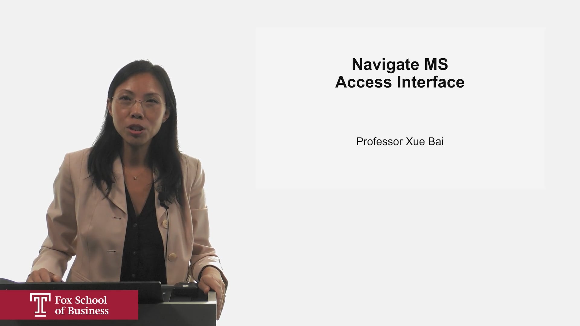 Navigate MS Access Interface | Video Vault