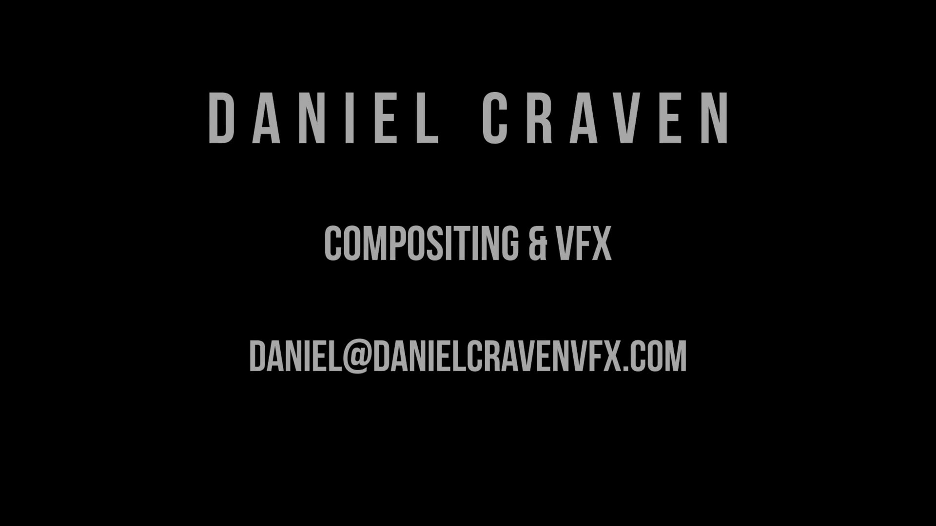 Daniel Craven Demo Reel 2024