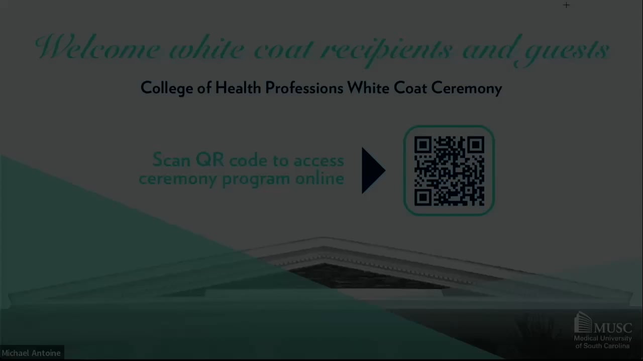 MUSC PA Program's White Coat Ceremony Class of 2025