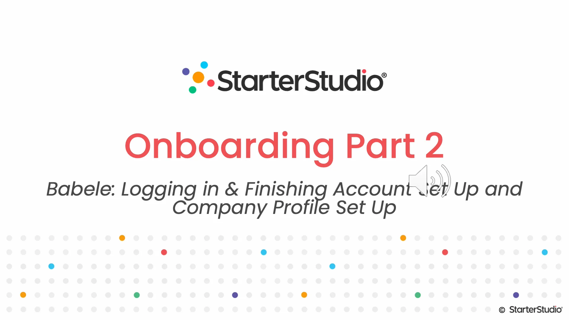 PreSeed Onboarding 2_Finishing Account Setup