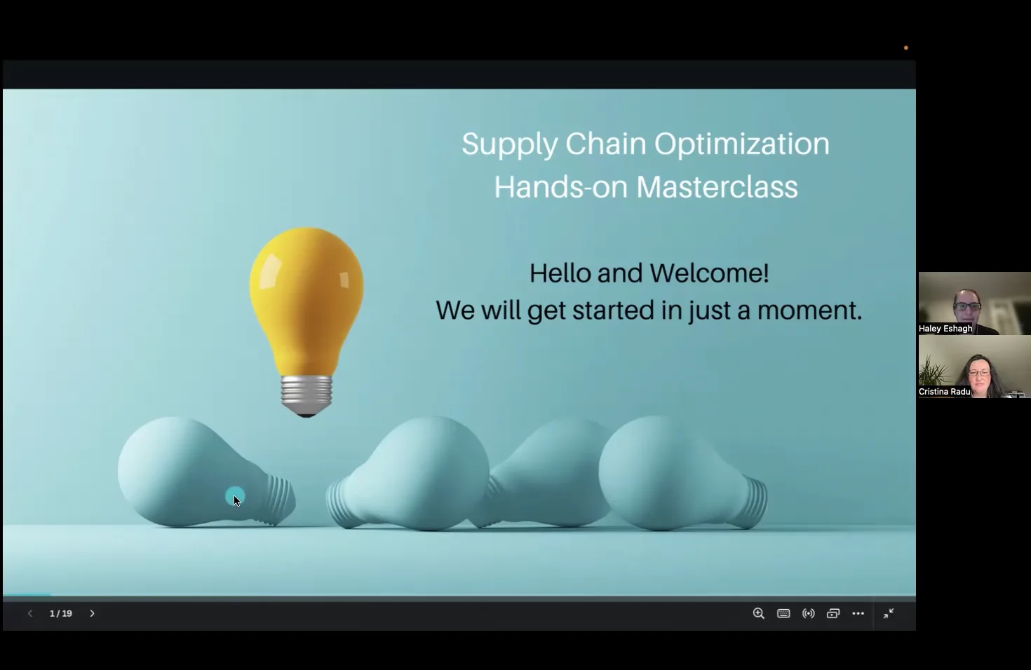 1. Hands-on Optimization Masterclass Kick-off
