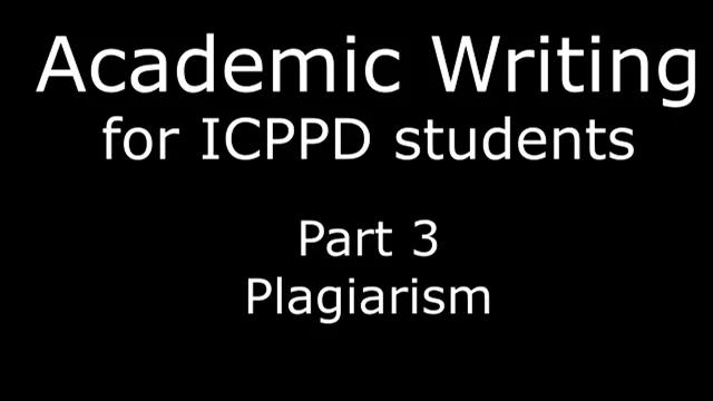 Academic Writing pt 3