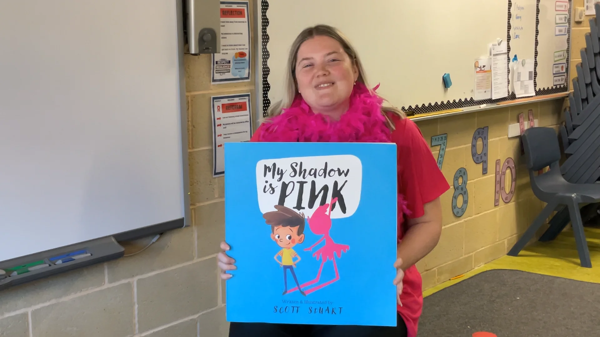 Ms Stevenson- My shadow is pink