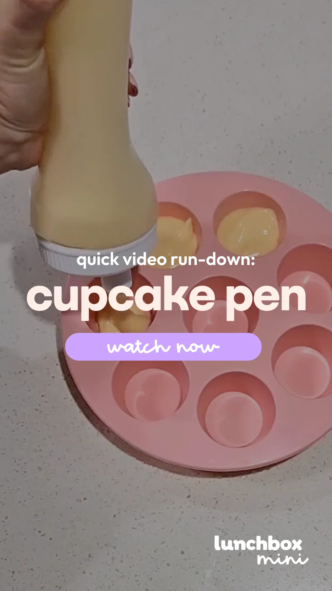 Cupcake Pen Video Run-Down - Mess Free Baking