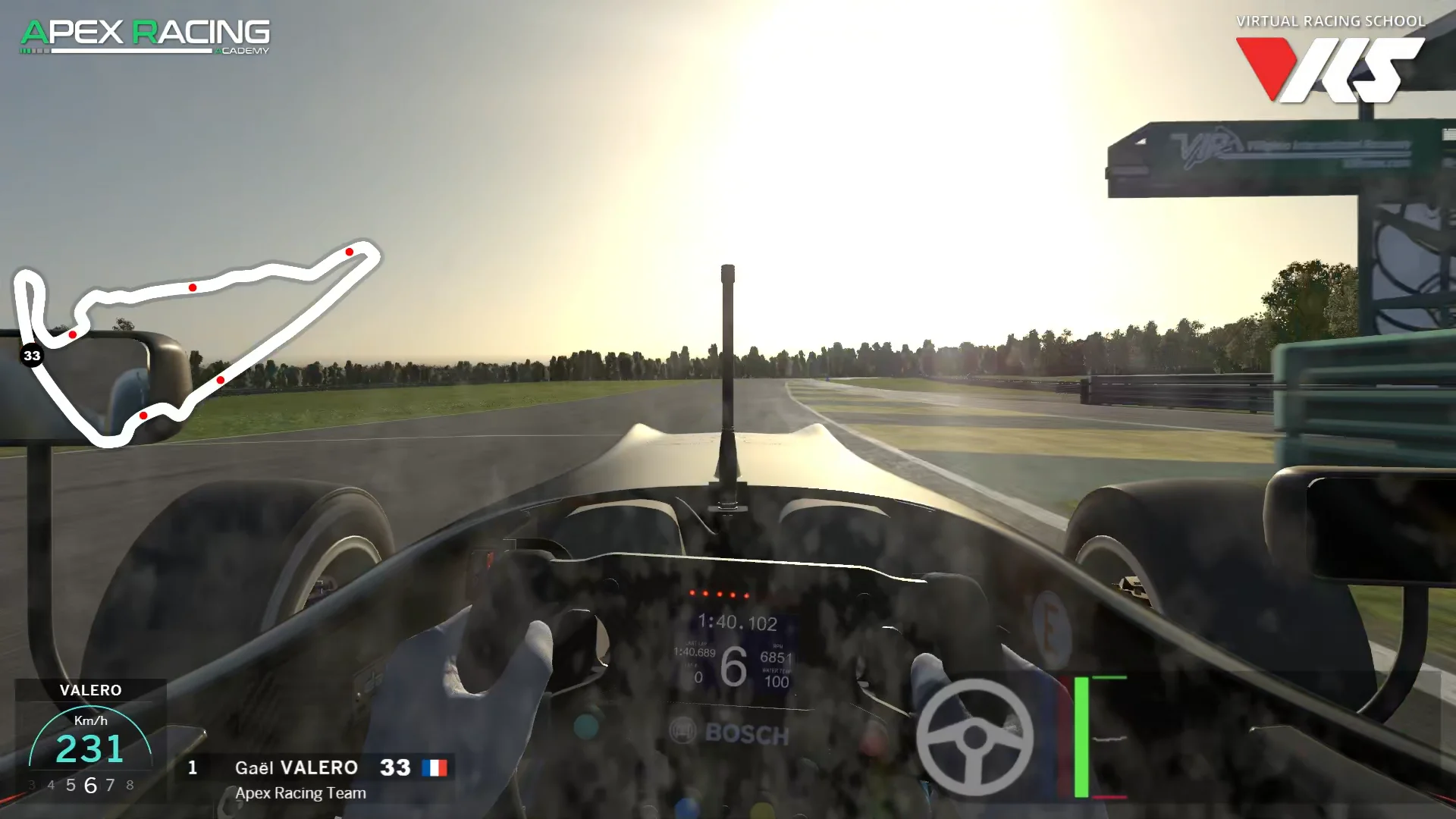 Apex Racing Academy - Dallara F3 - VIR (Cockpit) - 2024S3