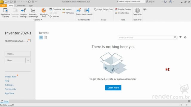 Curso Inventor 2024 Estruturas Metálicas | Render Cursos Online