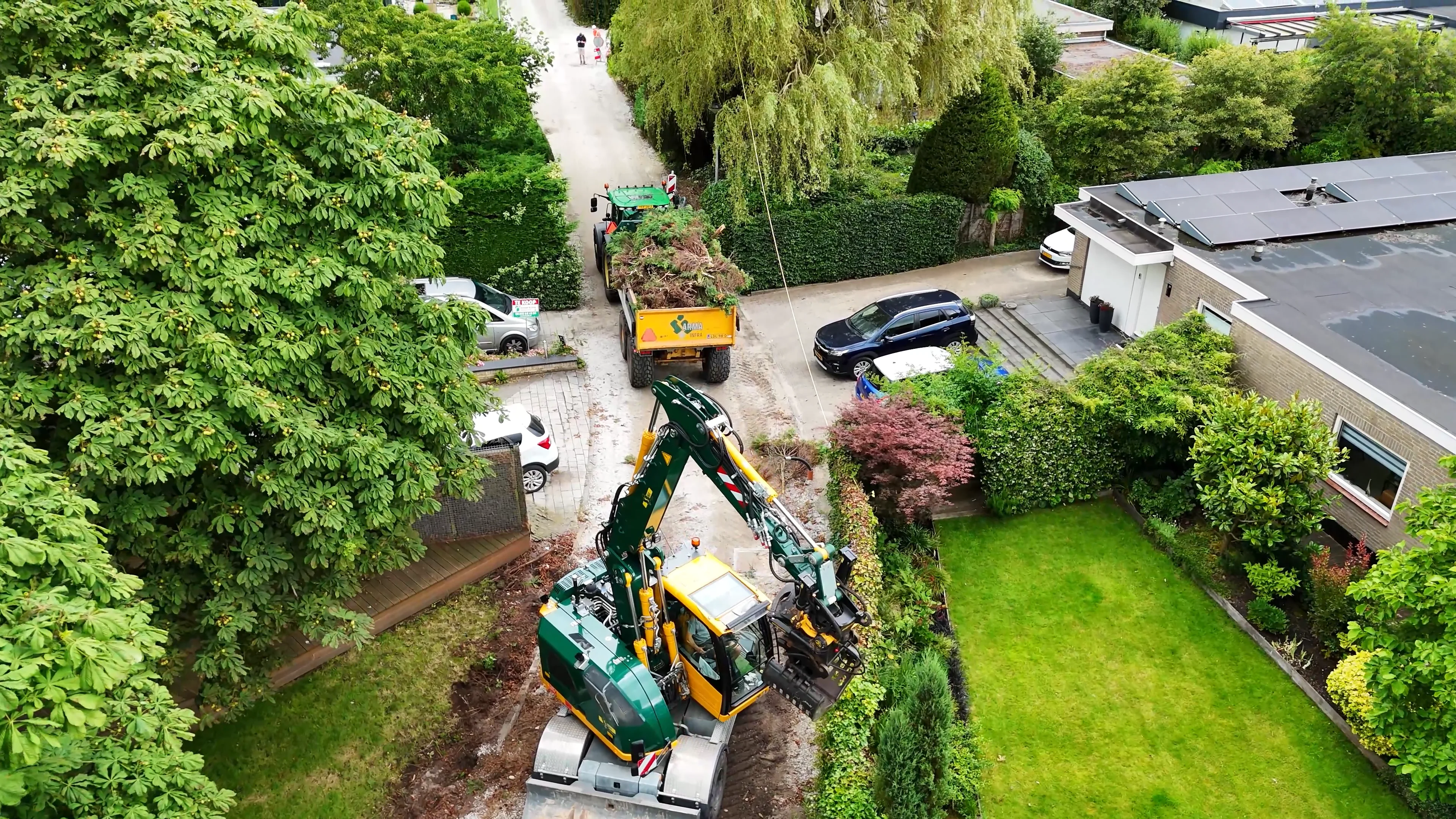 groen wegrijden met trekker (mark westbroek)