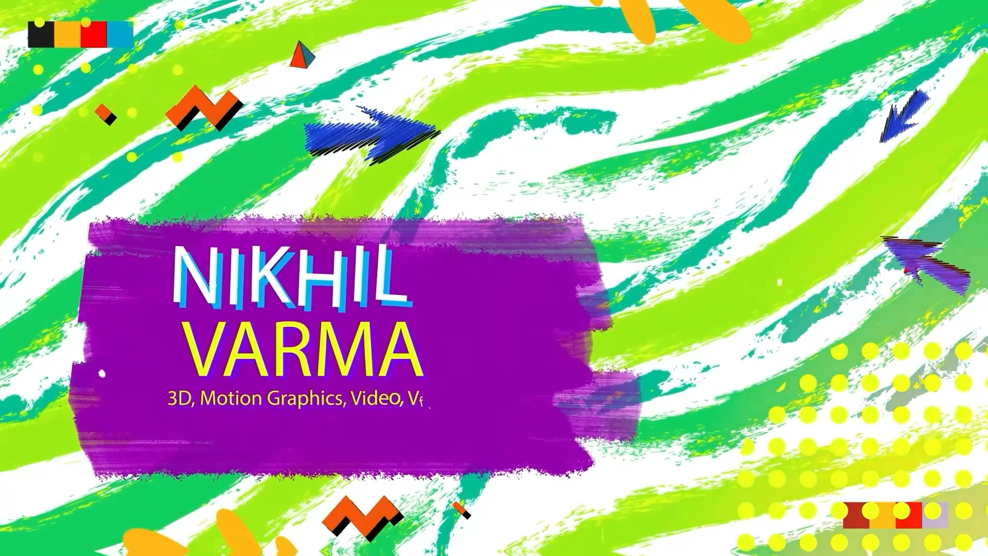 Nikhil Varma Creative Artist Showreel 2024