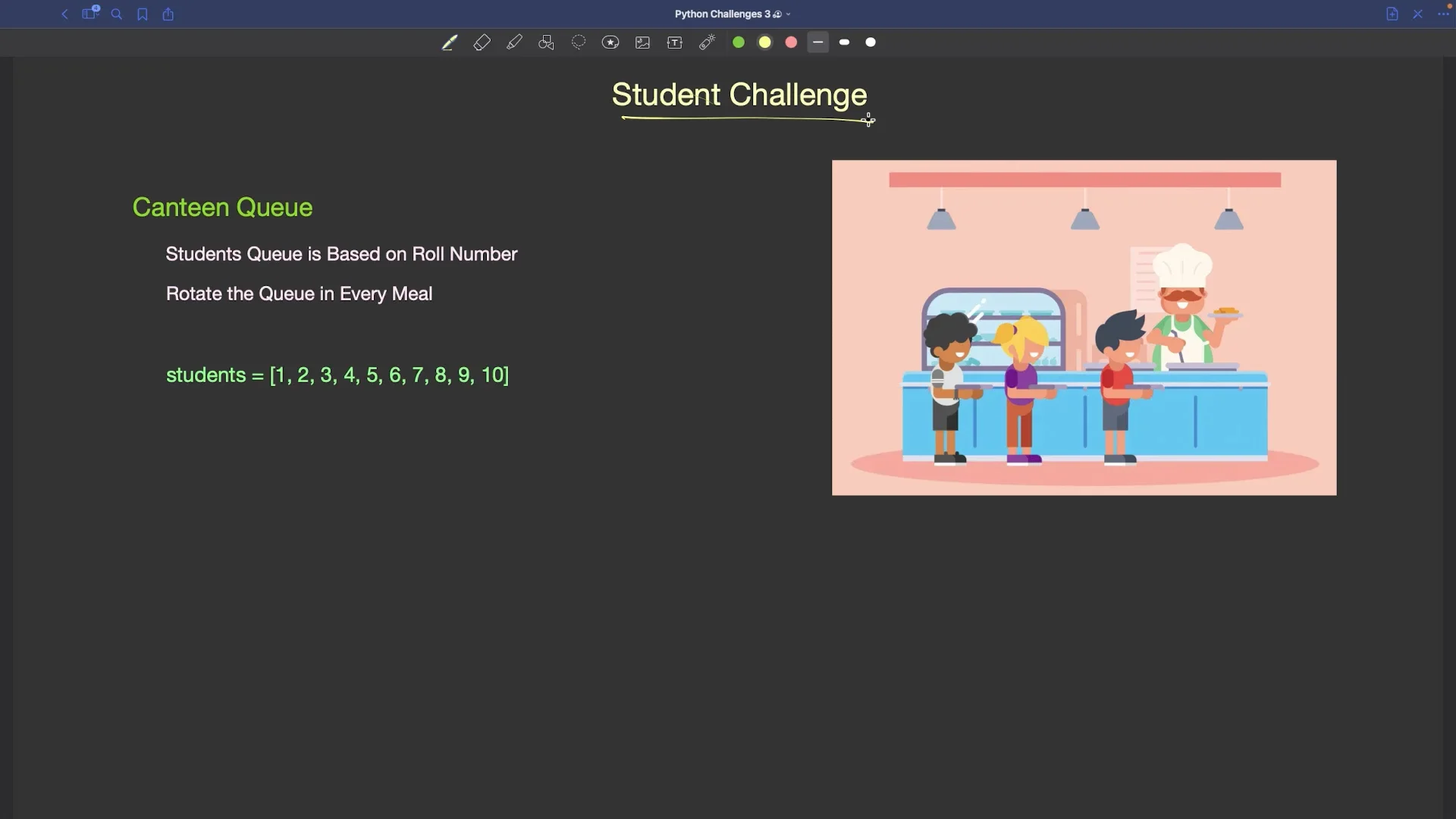 283. Challenge-Canteen Queue(DSSC5)